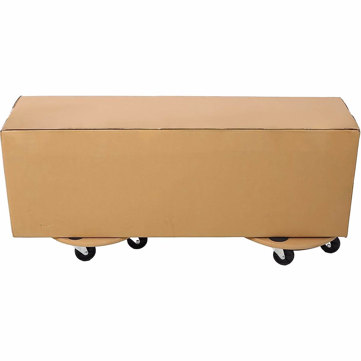 Furniture Moving Dolly, Heavy Duty Wood Rolling Mover with Wheels for Piano Couch Fridge Heavy Items, Securely Holds 500 Lbs (2pcs 15" Round Platform)