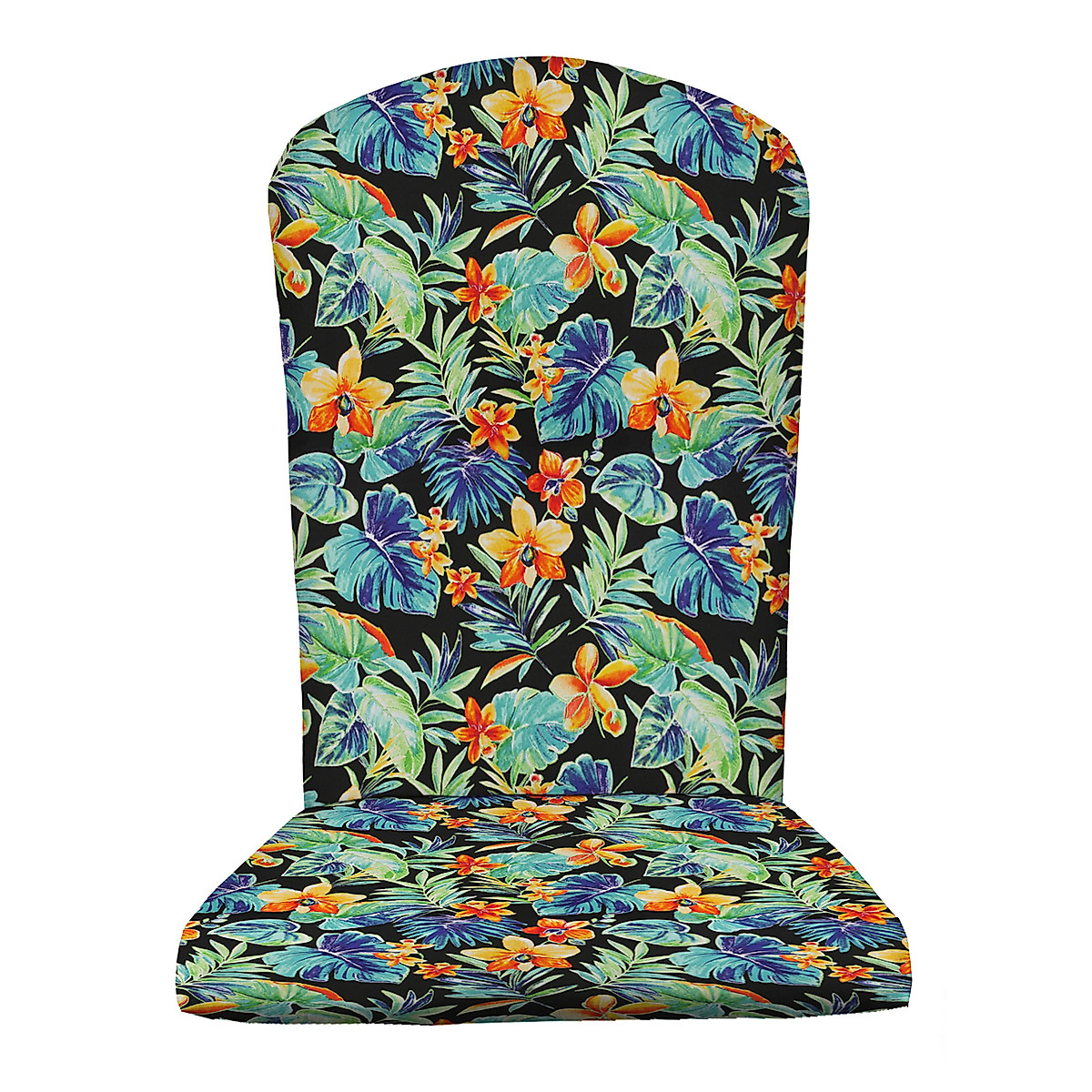 RSH DECOR: Foam Adirondack Chair Cushion | 48” x 20” x 2” | All-Weather Spun Fabric | Water and Fade-Resistant | Outdoor Cushion for Patio Furniture | Beachcrest Caviar