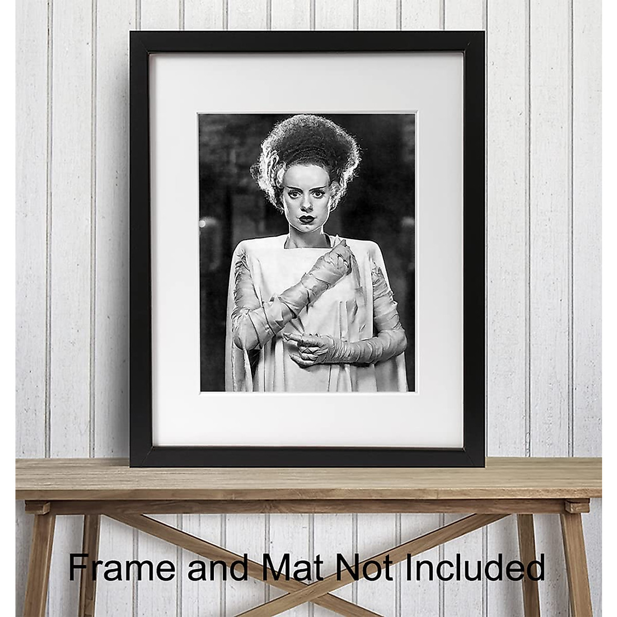 Bride of Frankenstein Poster - 8x10 Frankenstein Decor - Horror Movie Posters - Hollywood Movie Wall Art Decor Photo - Home Theater Decoration for Women - Bridal Shower Gifts - Mary Shelley