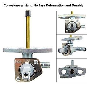 Fuel Valve Petcock with Lever Screw Fit for Honda Recon 250 TRX250, Honda Rancher TRX350, Honda Rancher TRX420, Honda Foreman TRX450, Honda Foreman Rubicon TRX500FA, Fuel Tank Switch Valve Part