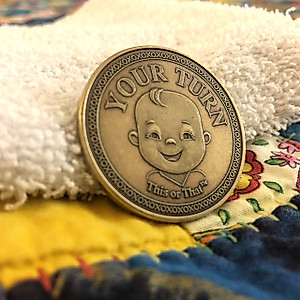 This or That Original Diaper Changing Decision Making Coin | Flip The Coin to See Who Changes Diaper – Unique for Expecting Parents or Fun Way to Celebrate Parenthood
