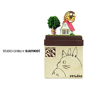 Cat Bus and Studio Ghibli Mini Kusakabe House Mp07-02 (Paper Craft) by Totoro