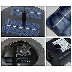 n/a Solar Fountain Floating Outdoor Garden Pond Water Fountain Pump Garden Decoration Pool Pond Waterfall Bird Bath