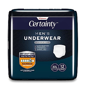 Walgreens Certainty Men's Underwear, Maximum Absorbency XXL 12.0ea