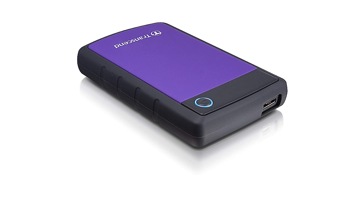 Transcend Storejet 2TB Portable USB 3.0 Hard Disk (TS2TSJ25H3P), Purple ...