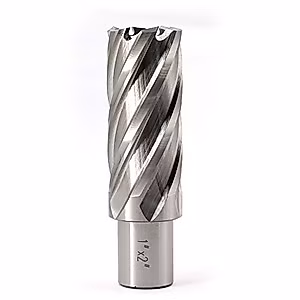 Annular Cutter JESTUOUS 3/4 Inch Weldon Shank 1 Cutting Diameter 2 Cutting Depth with Two-Flat HSS Kit for Magnetic Drill Press,1 Piece