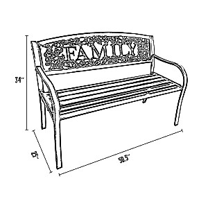 Leigh Country Family Metal Bench