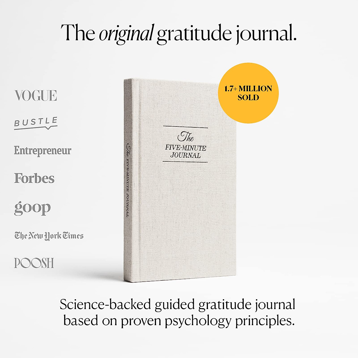 Mindful Moment Bundle - Five Minute Gratitude Journal and 5-Minute Hourglass Sand Timer