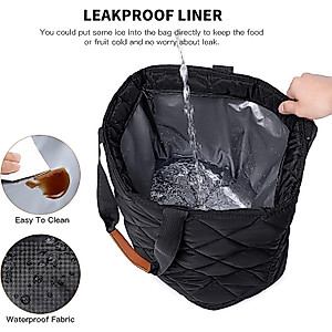 TIIOCTI Insulated Cooler Tote Bag - Large, Reusable Grocery & - Ideal for Travel, Picnics & Delivery - Keeps Food Hot or Cold