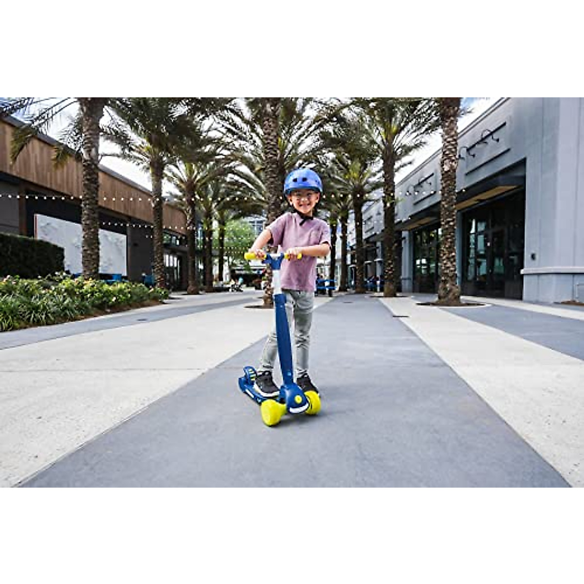 Hover-1 My First Scooter | (5+ Years Old) 5MPH Top Speed, 1.8 Mile Range, 80W Motor, 80lbs Max Weight, Foot Brake, Ideal Training Scooter for Children, Cert. & Tested, Navy