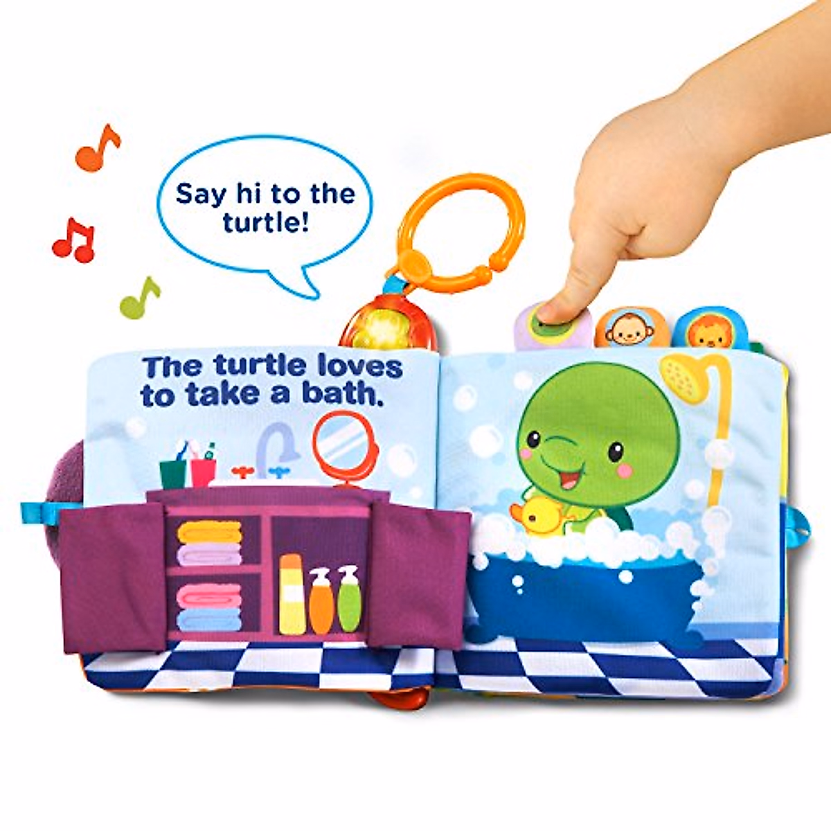 VTech Baby Peek and Play Baby Book Amazon Exclusive, Purple