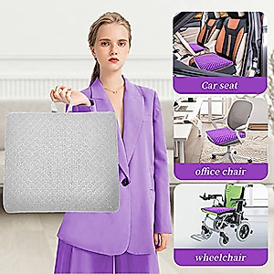 Rongbaor Extra-Large Gel Seat Cushion Chair Cushions for Office Chair, Egg Chair Pillow for Tailbone, Back, Sciatica Pain Relief, Breathable Chair Pad for Car Wheelchair Kitchen