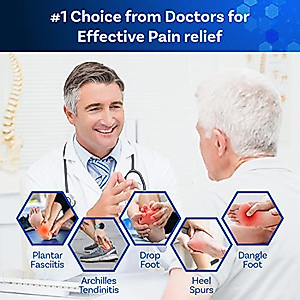 Elrisme Plantar Fasciitis Night Splint, 3-in-1 Relief Set, Night and Day