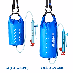 LifeStraw Mission Water Purification System, High-Volume Gravity-Fed Purifier for Camping and Emergency Preparedness, 5 Liter