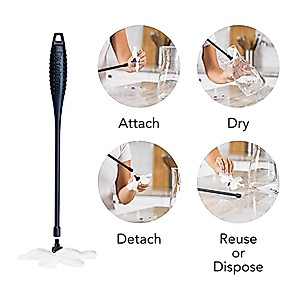 DryMeister Water Bottle & Baby Bottle Dryer Brush | Patented to Dry Fast for No Scum or Gunk | Helps Prevent Spots on Vases & Wine Glasses | Works on Carafes, Water Bladders & Reusable Bags