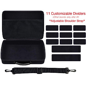 Ultimate Card Game Carrying Case with Pockets, Shoulder Strap, and Dividers. (Extra Large)
