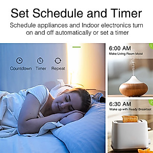 2pack Smart Plug Socket Mini Outlet with Schedule,Remote Control your Devices,Occupies Only One Socket, Compatible with Alexa Echo Google Home Assistant, christmas light socket Timing Function