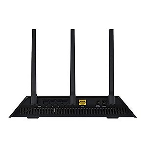 NETGEAR Nighthawk R7350 AC2400 Router: Fast Beamforming Wi-Fi for Gaming, 4K UHD Streaming. 2400Mbps, 2500 Sq Ft, QoS, Dual Core, 2.4 + 5GHz, 5 x GIGABIT + USB 3.0 Port, Smart WiFi Router R7350-NAS