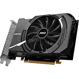 MSI Gaming GeForce GTX 1630 4GB GDRR6 64-Bit HDMI/DP/DVI Single Fan OC ITX Graphics Card (GTX 1630 AERO ITX 4G OC)