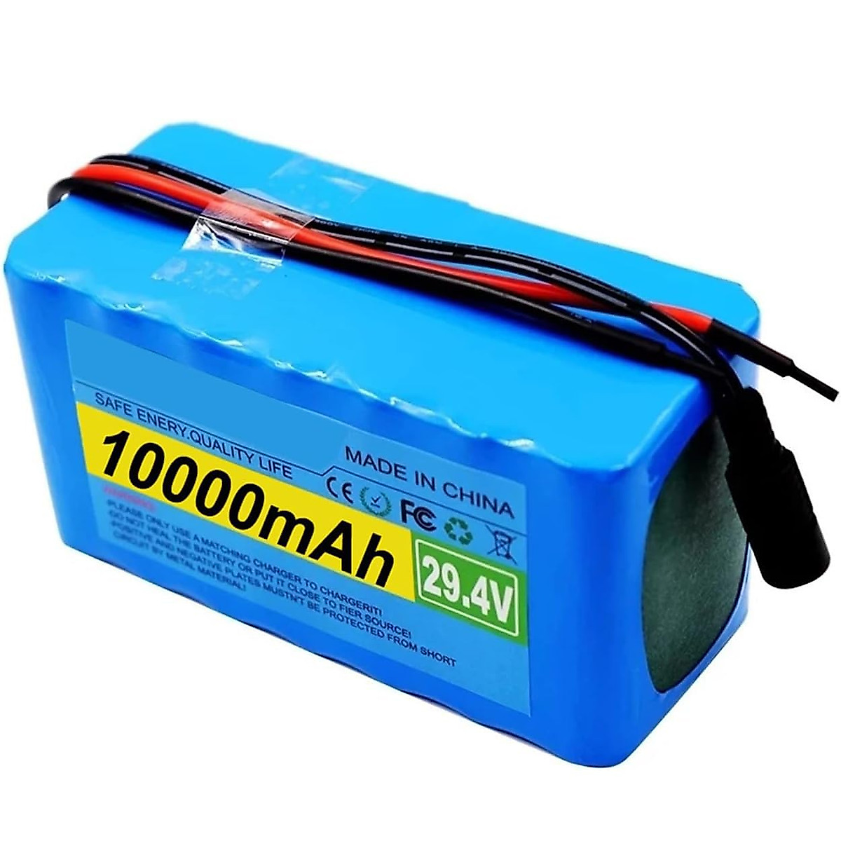 BaYte 24V 10Ah 7S3P E-Bike Lithium-ion Battery Pack 18650 for Electric Bicycle Moped Balancing Scooter with 29.4V 2A Charger,T Plug