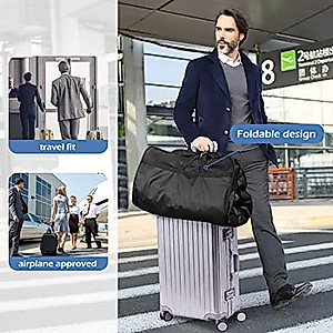 AOODA 43" Gusseted Suit Bags for Closet Storage Hanging Garment Bags for Men Travel Coat Clothes Cover with Handles (5 Packs)