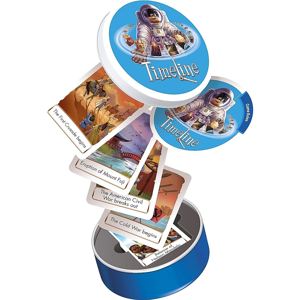 Zygomatic Timeline Events Card Game | Fun Educational Trivia Game for Adults and Kids | Ages 8+ | 2-6 Players | Average Playtime 15 Minutes | Made by