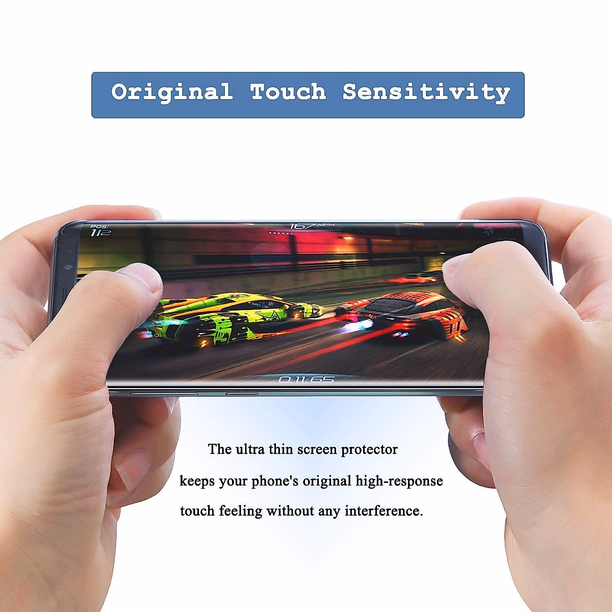 Audins [2+2 Pack Galaxy Note 10 Screen Protector, 9H Tempered Glass with Camera Lens Protector, Ultrasonic Fingerprint Support, 3D Curved, HD Clear Scratch Resistant for Samsung Galaxy Note 10 5G