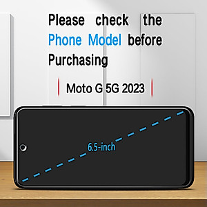 Slanku (3 Pack) Screen Protector for Motorola Moto G 5G 2023 Tempered Glass, Anti Scratch, Bubble Free, Easy to install