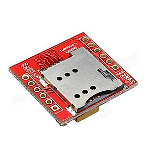 HiLetgo Smallest SIM800L GPRS GSM Breakout Module Quad-Band 850/900/1800/1900MHz SIM Card Slot Onboard with Antenna 3.7~4.2V