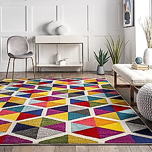 nuLOOM Maris Triangles Area Rug, 5 x 8 ft, Multi