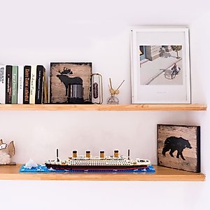 Kadablk Architecture RMS Titanic Model Construction Set,1872 PCS for Adults and Kids Skyscraper Building Blocks Set,Micro Blocks Set,Mini DIY STEM Assembly Toys,Landmark Model