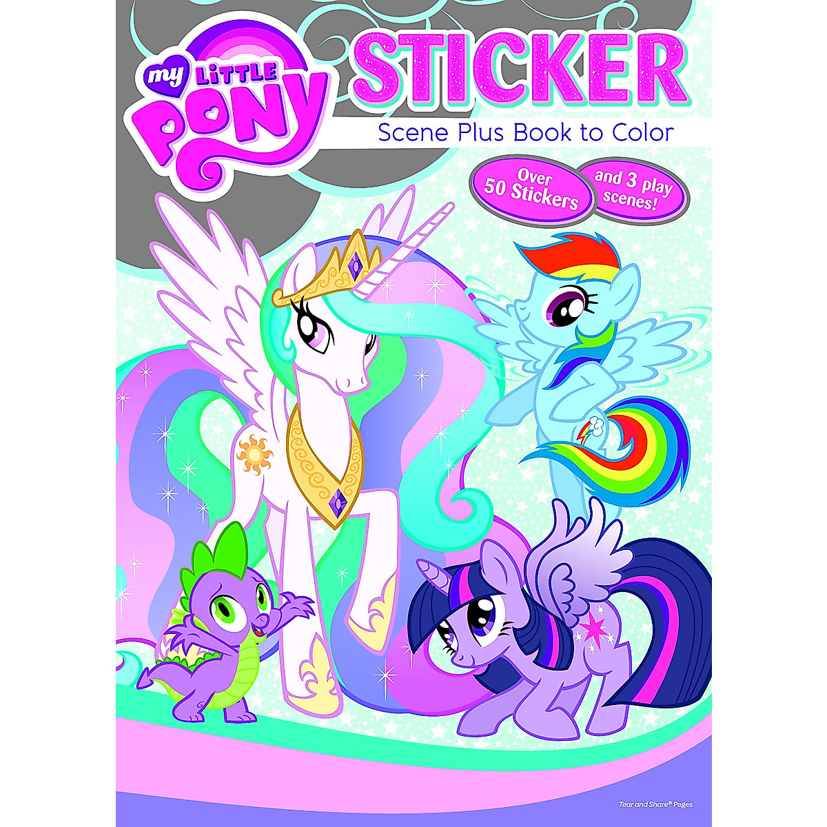 Bendon Publishing My Little Pony Sticker Scene Plus Book to Color