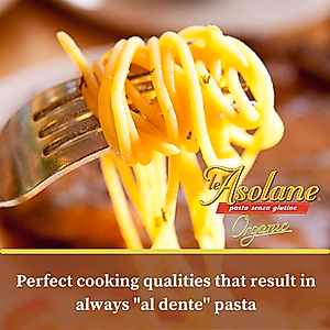 Le Asolane Certified Organic Gluten Free Pasta | Spaghetti | 4 Pack | Authentic Imported Italian Gourmet Pasta from Select Premium Grade Corn Flour | 8.8 oz packages