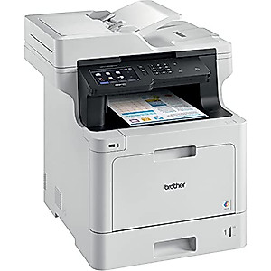 Brother MFC-L8900CDWB All-in-One Wireless Color Laser Printer for Office - 4-IN-1 Print Copy Scan Fax - 5" Touchscreen LCD, Duplex Printing, 33 ppm, 2400 x 600 dpi, 70-Sheet ADF, Tillsiy Printer Cable