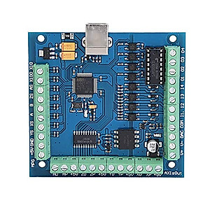Breakout Board Interface, Motion Controller 100KHz 4 axis Linkage USB Stepper Servo Driver Motion Control Card, Desktop Barebones