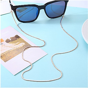 EJOQSON Glasses Strap Beaded Eyeglass Chains Eye Glass Holders Necklaces String Women Eyewear Retainer Chain Elegant Lanyard