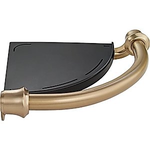 Delta Faucet 41316-CZ Traditional Corner Shelf/Assist Bar, Champagne Bronze