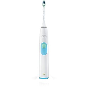 Philips Sonicare 2 Series Plaque Control White Rechargeable Electric Toothbrush, BROAGE Black Cleaning Cloth