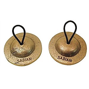 Sabian 50102 Heavy Finger Cymbals with Bag