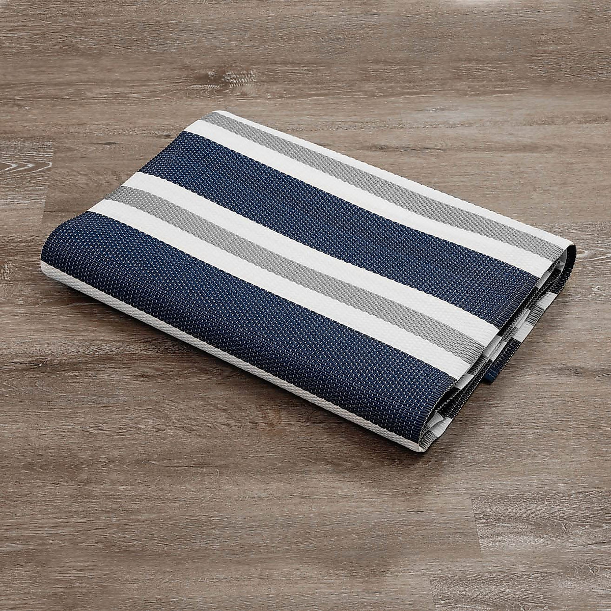 Reversible Plastic Straw, Water Resistant Outdoor Rug 5x7 - Modern Outdoor Patio Rug, Also for Deck, Porch, Camp, Camping, Entryway, RV - Waterproof Outside Area Rug