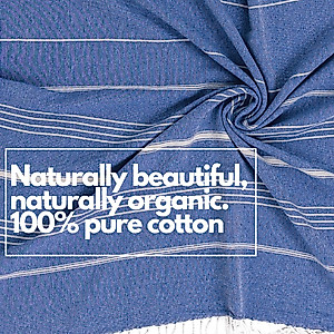 PAMUKLU Cloud Oversized Beach Towel - Sand-Resistant, Quick Drying, Compact, Soft and Absorbent - 100% Organic Turkish Cotton - for Pool, Yoga, Travel, Outdoor Adventures, and Gifts (PLAIN-25)