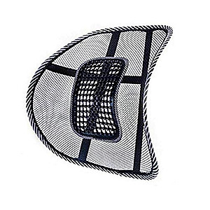 Amazing Vent Cushion Mesh Back Lumbar Support Car Office Home Chair Seat Black Durable