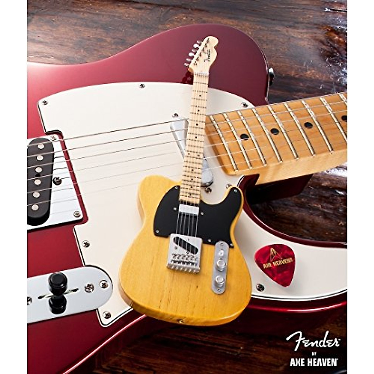 Axe Heaven FT-001 Fender Telecaster Butterscotch Blonde Miniature Guitar