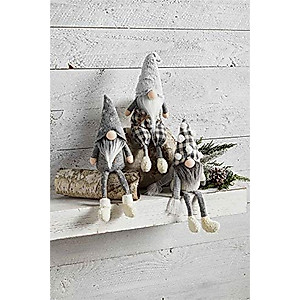 Mud Pie Fuzzy Neutral Dangle Leg GNOME