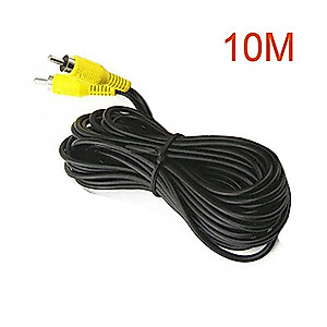 30FT 10M AV to AV RCA to RCA AV Reverse Rear View Parking Camera Video Extension Cable for Long Truck Bus