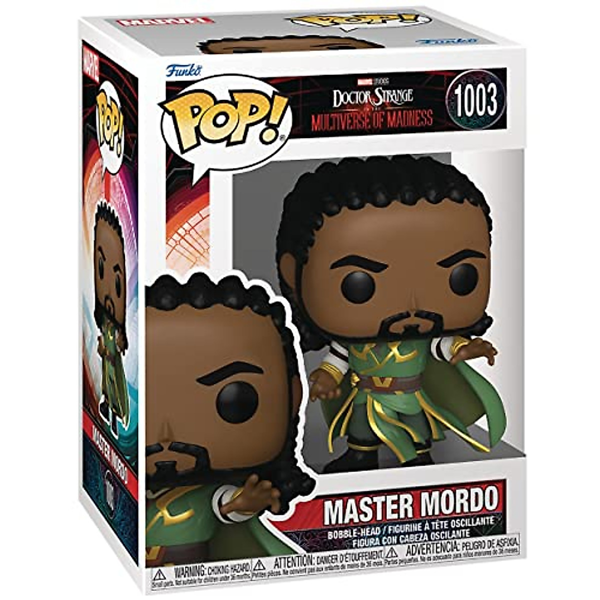 POP Marvel: Doctor Strange Multiverse of Madness - Master Mordo Funko Vinyl Figure (Bundled with Compatible Box Protector Case), Multicolor, 3.75 inches