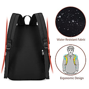 Lizbin Travel Laptop Backpack, Water Resistant Business Laptop Backpack, Computer Bag, Business Backpack, Casual Daypack, Laptop Backpacks For Men Women, Fits 15.6 Inch Notebook (Black)
