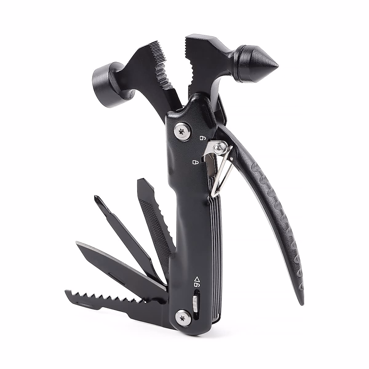 Survival Hammer Multitool, 12 in 1 Emergency Escape Car Safety Hammer,Cool Gadgets for Outdoor Fishing Hiking Anniversary Birthday Christmas Stocking Stuffers Gifts for Men Dad Boyfriend