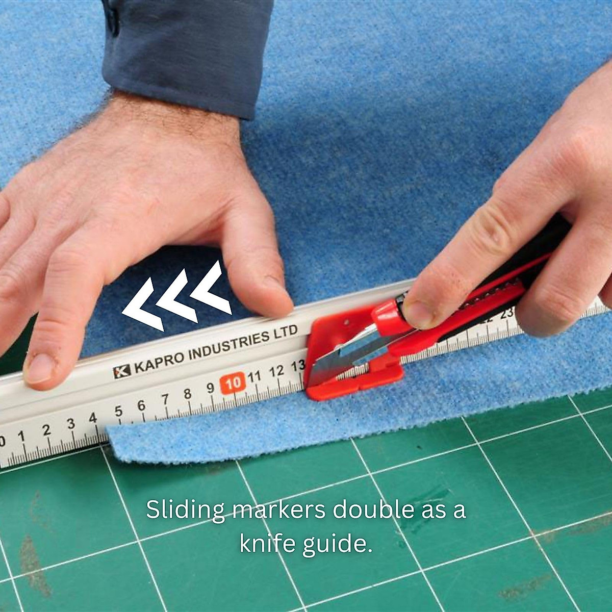 Kapro - 313 Measure Mate and 245 Mini Level Bundle - Home-Improvement Tool - With 12” Ruler and Level - Features Sliding Markers, Knife Guide & Angle Finder - Includes Nail Gripper & Drill Bit Gauge