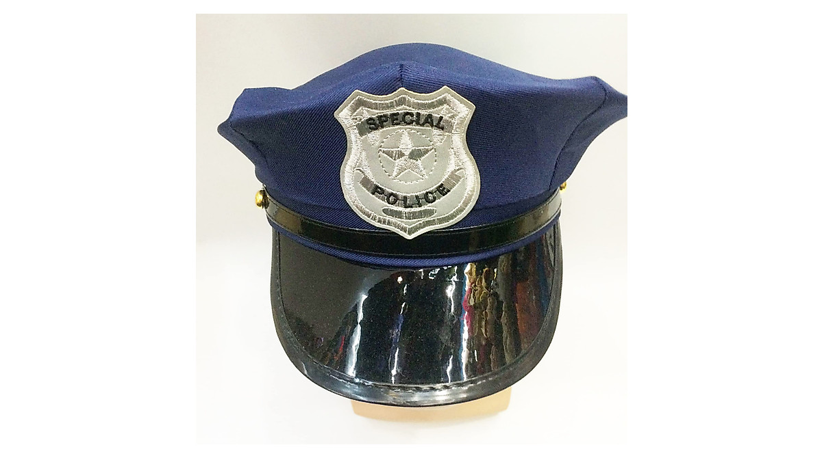 Halloween Police Hat Badge for Cosplay and Parties